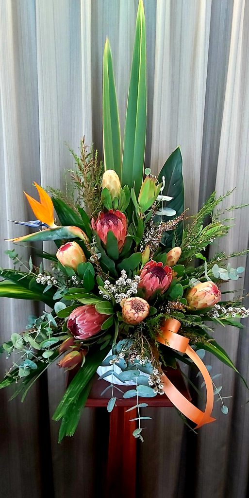 Tall Modern Arrangement - Macksville Florist
