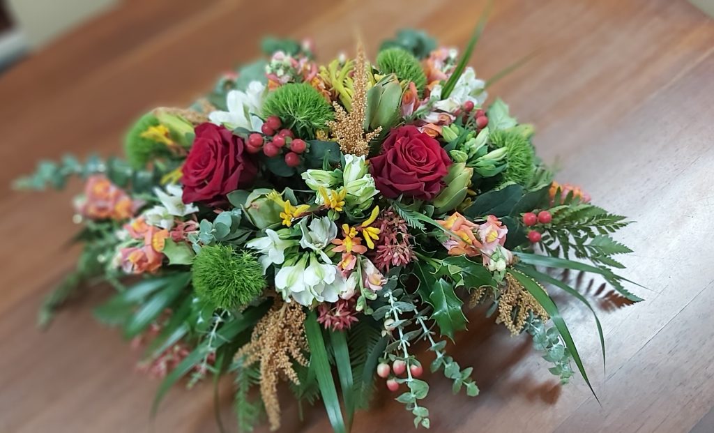 Low Table Arrangement - Macksville Florist